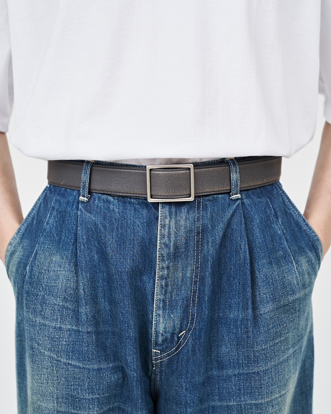 Holeless Leather Classic Belt｜ANYTHING GOES